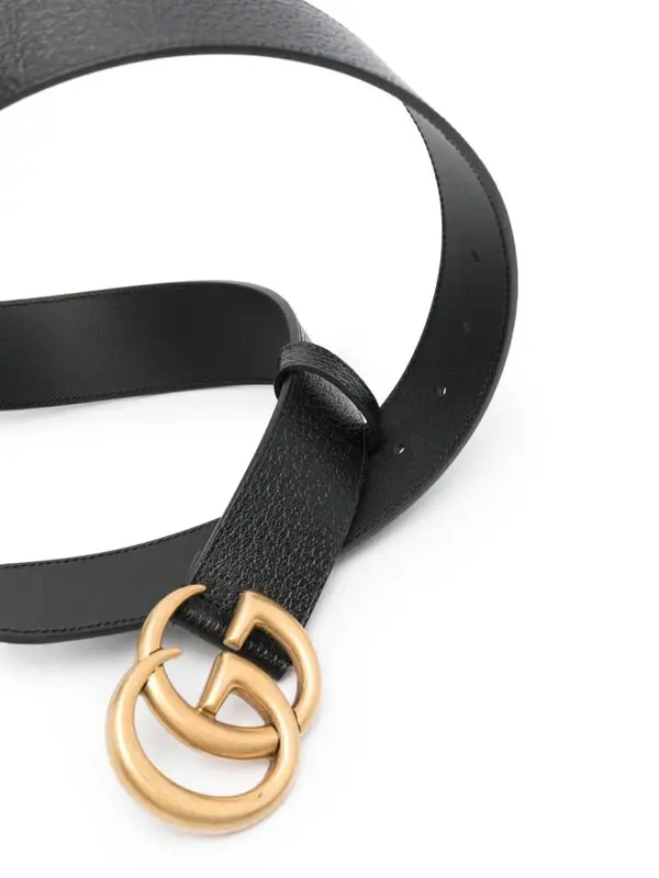 Gucci Double G-buckle Leather Belt