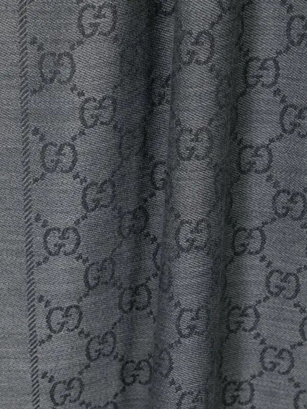 Gucci Gg-jacquard Wool Scarf