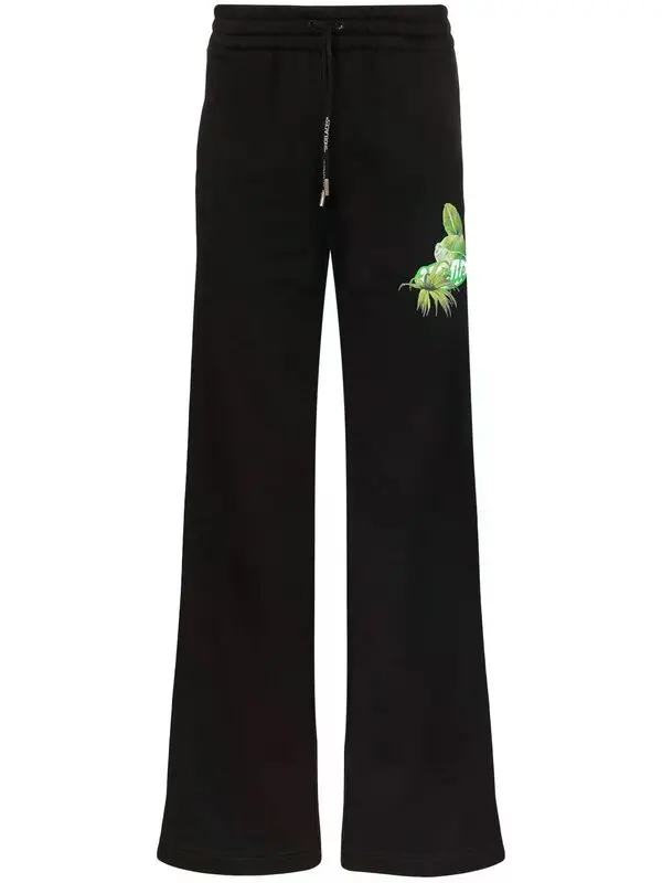 Off-White Wide-leg Tracksuit Bottoms - Black