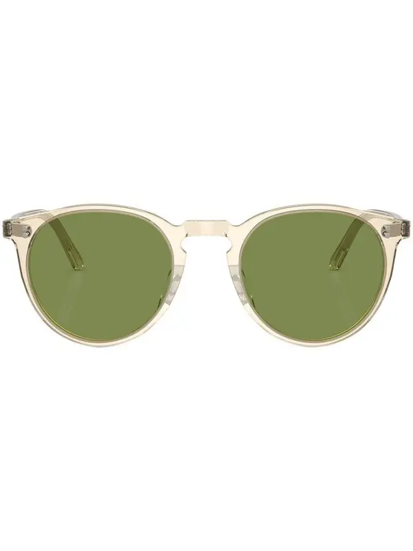 Oliver Spencer O'malley Round-frame Sunglasses - Yellow