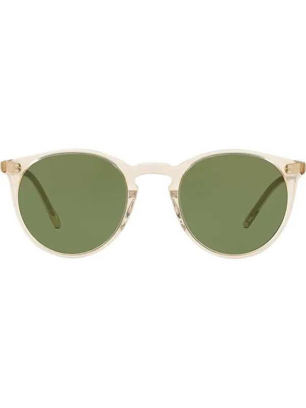 Oliver Spencer O'malley Round-frame Sunglasses - Yellow