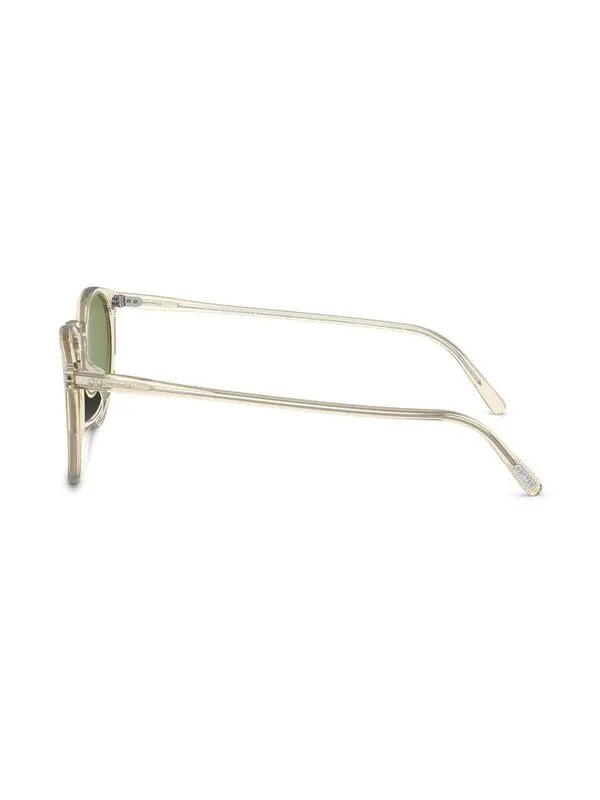 Oliver Spencer O'malley Round-frame Sunglasses - Yellow