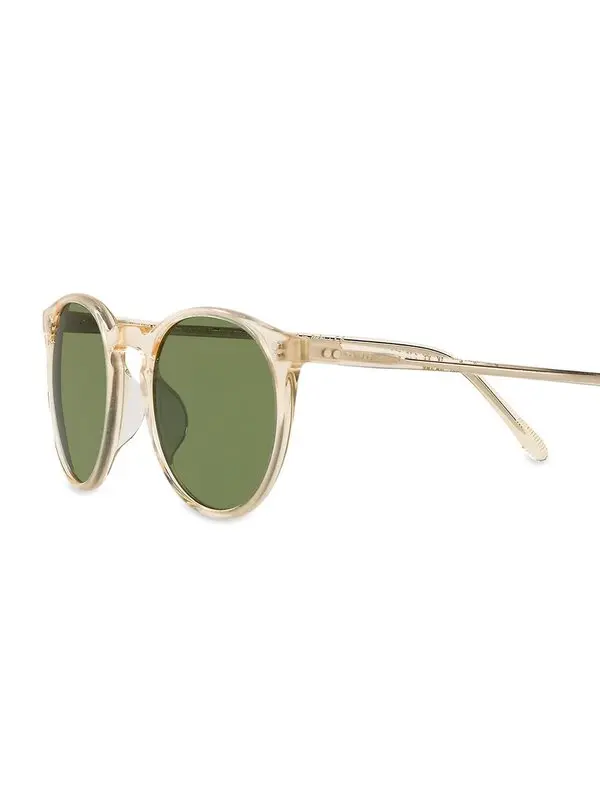 Oliver Spencer O'malley Round-frame Sunglasses - Yellow