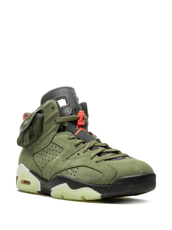 JORDAN X Travis Scott Retro Cactus Jack Sneakers - Green