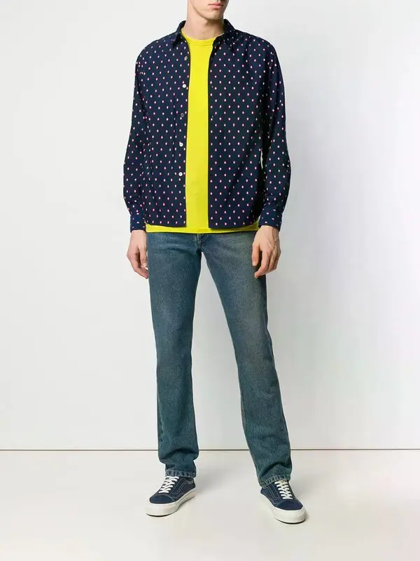 Comme Des Garçons Geometric Embroidery Shirt