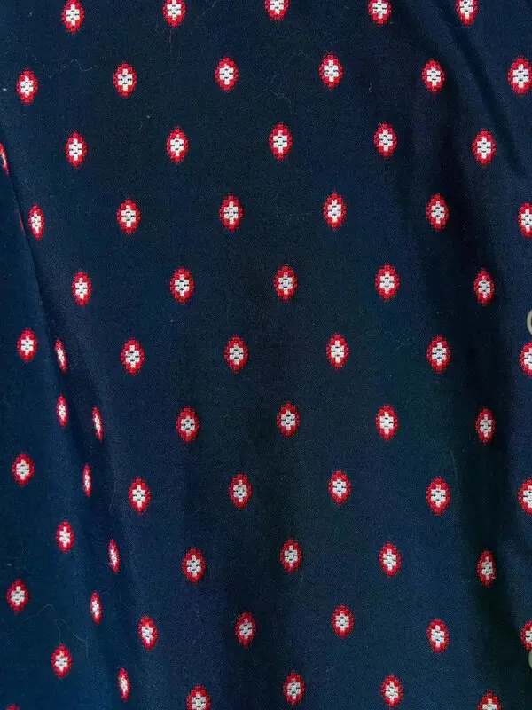 Comme Des Garçons Geometric Embroidery Shirt