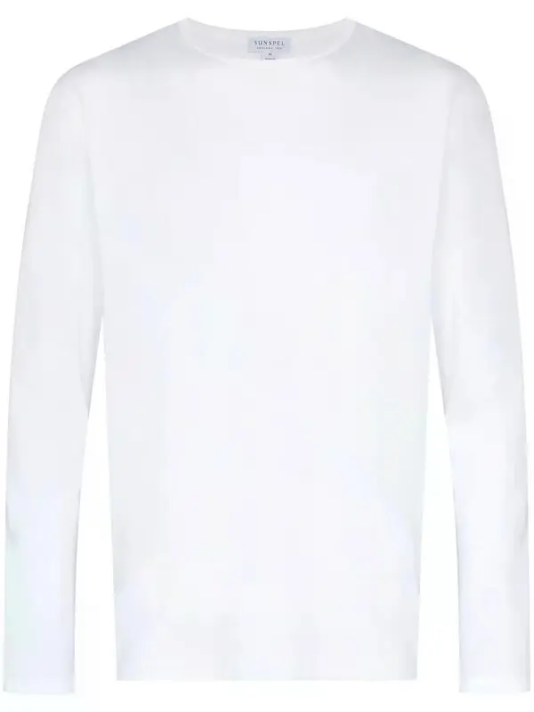 Sunspel Long-sleeve Top - White
