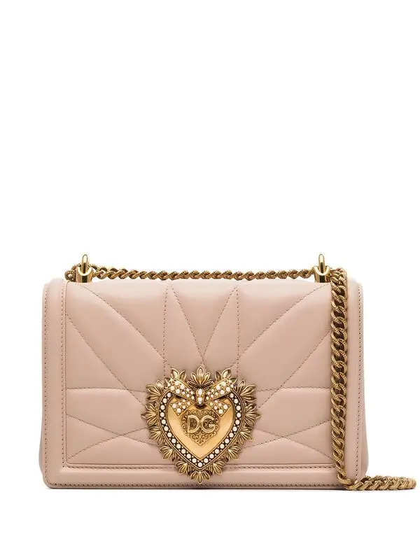 Dolce & Gabbana Medium Devotion Shoulder Bag - Pink