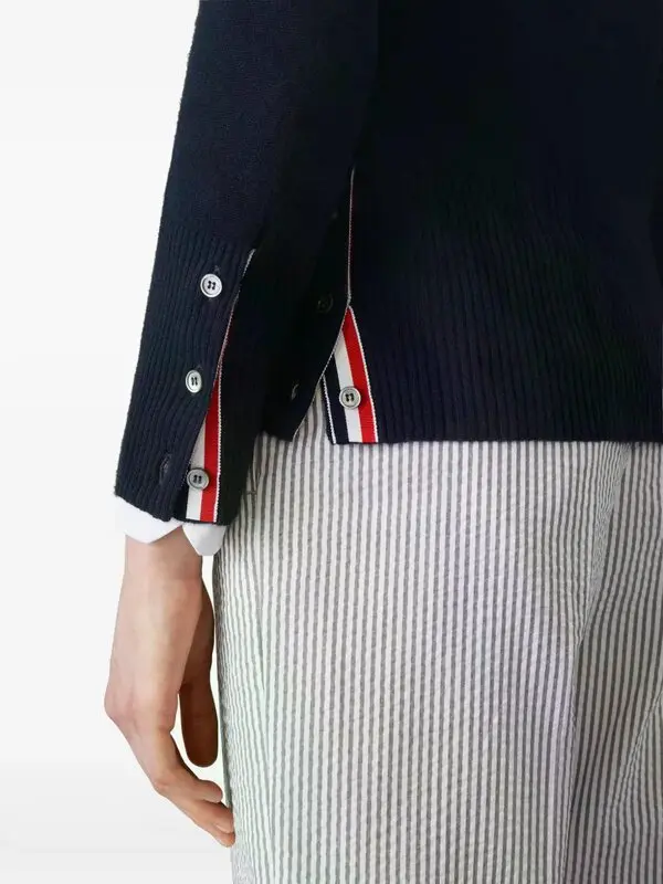 Thom Browne 4-bar Stripe Cashmere Cardigan