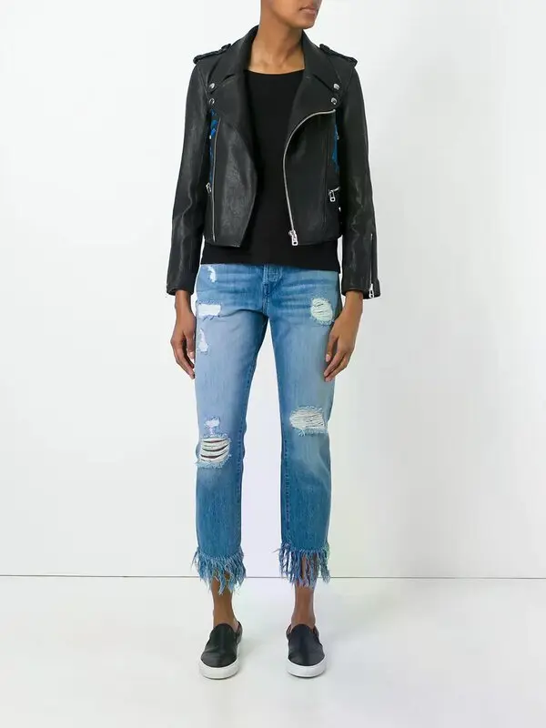 3x1 Wm3 Crop Fringe Jeans