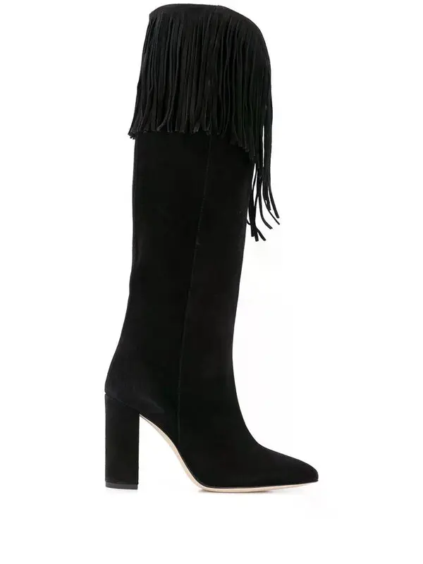Paris Texas Fringed Suede Boots