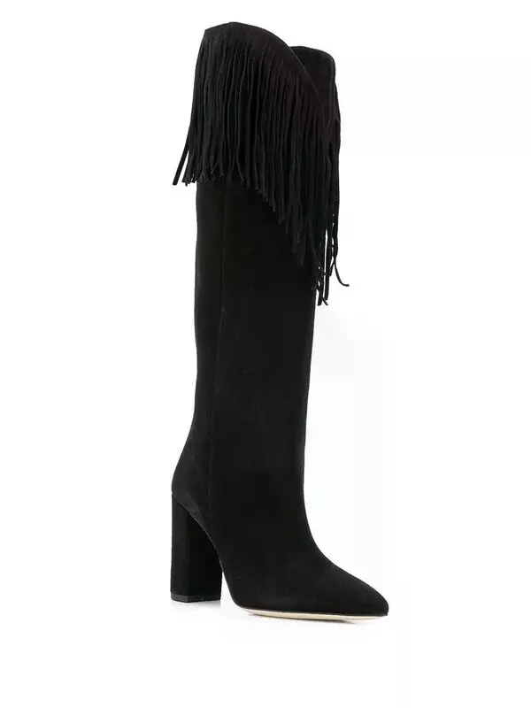 Paris Texas Fringed Suede Boots