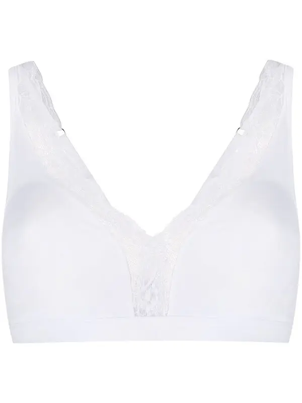 Hanro Soft Cup Lace Bra - White