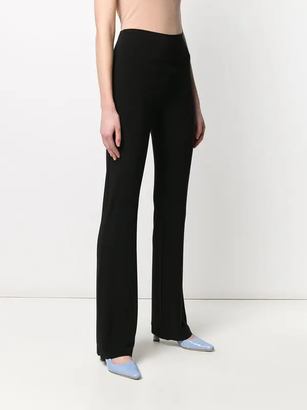 Norma Kamali High Waisted Straight-leg Trousers