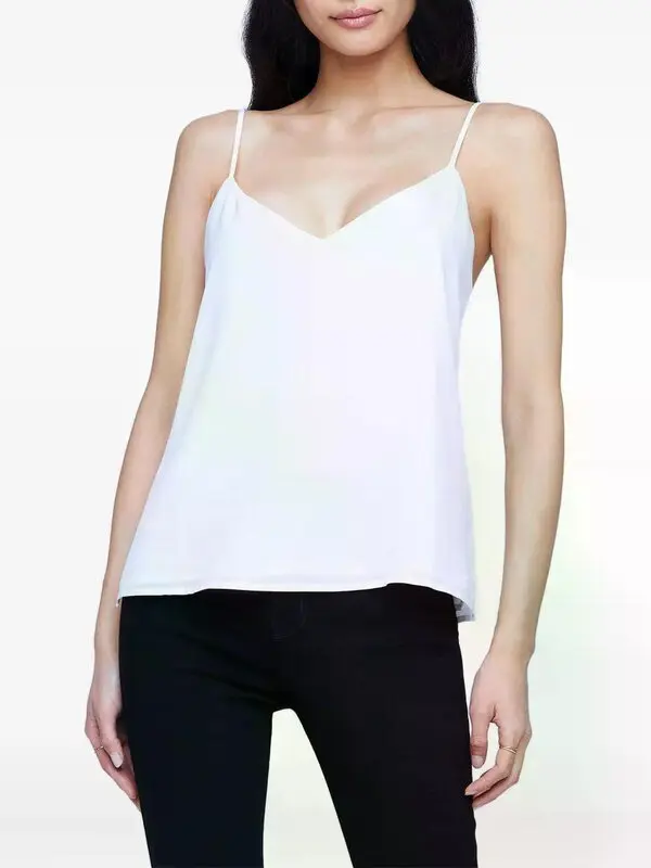 L'Agence V-neck Top - White