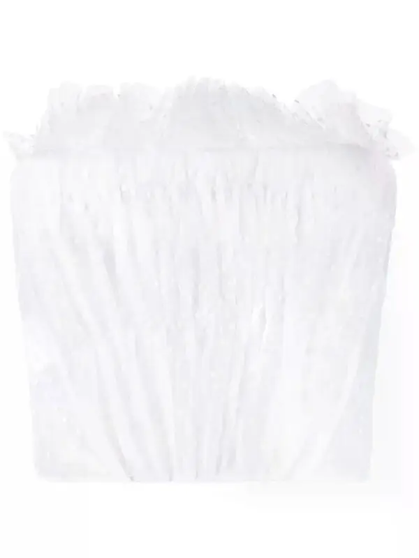 Philosophy Di Lorenzo Serafini Cropped Tulle Bustier - White
