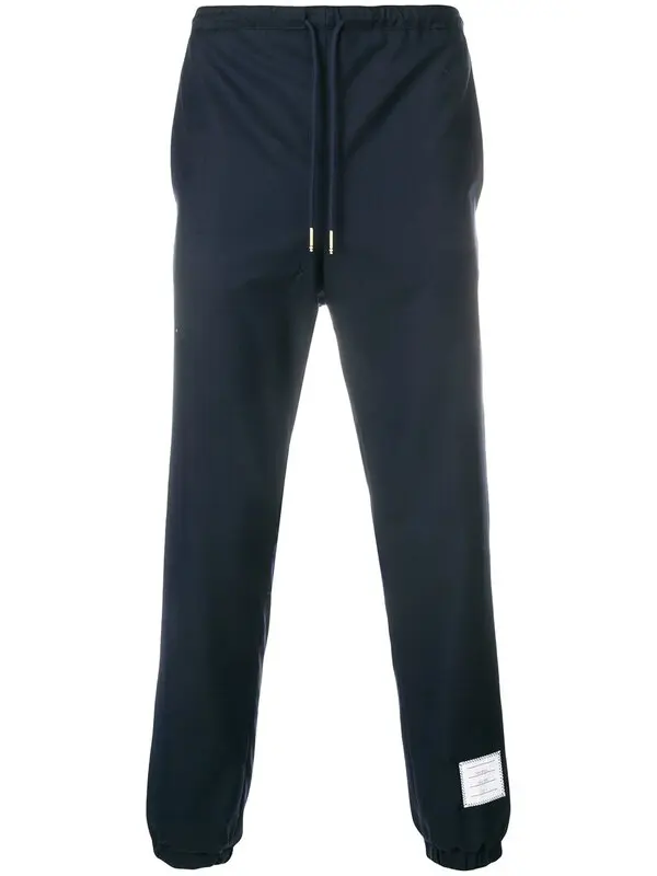 Thom Browne Drawstring-waist Wool Track Pants - Blue