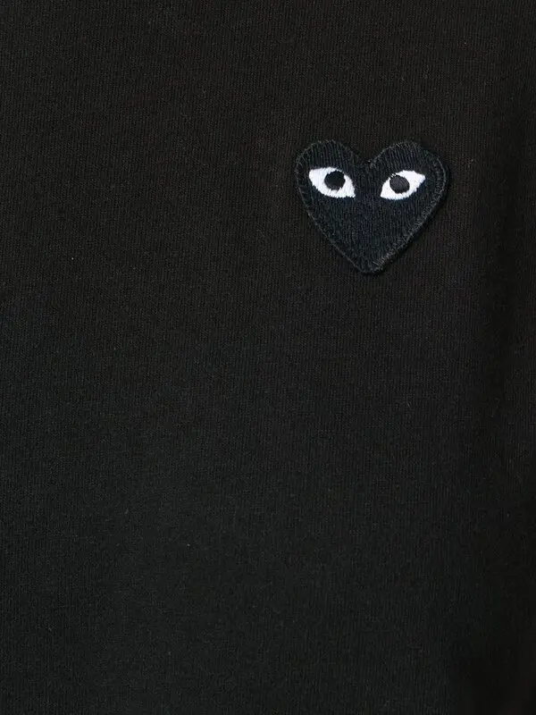 Play Comme Des Garcon Heart Logo T-shirt - Black