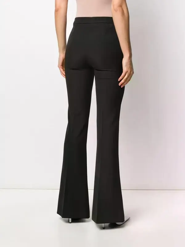 BLANCA VITA Flared Suit Trousers - Black