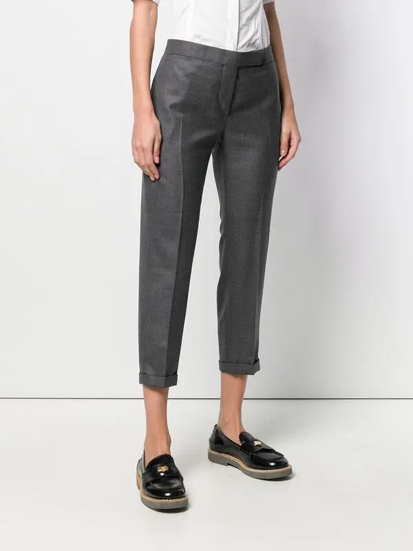 Thom Browne Striped Low-rise Wool Trouser