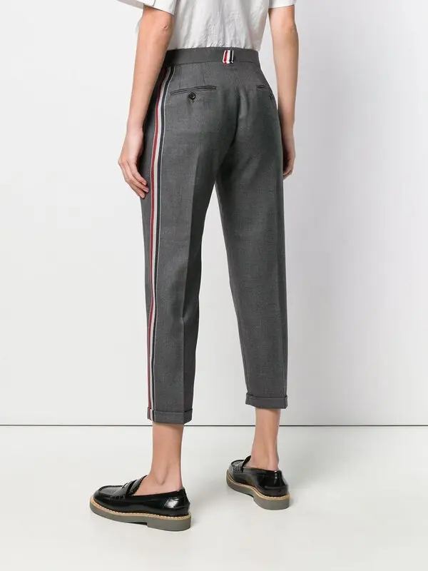 Thom Browne Striped Low-rise Wool Trouser