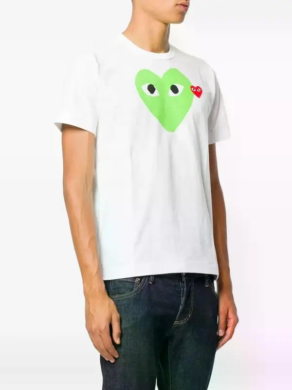 Play Comme Des Garcon Graphic Print T-shirt - White