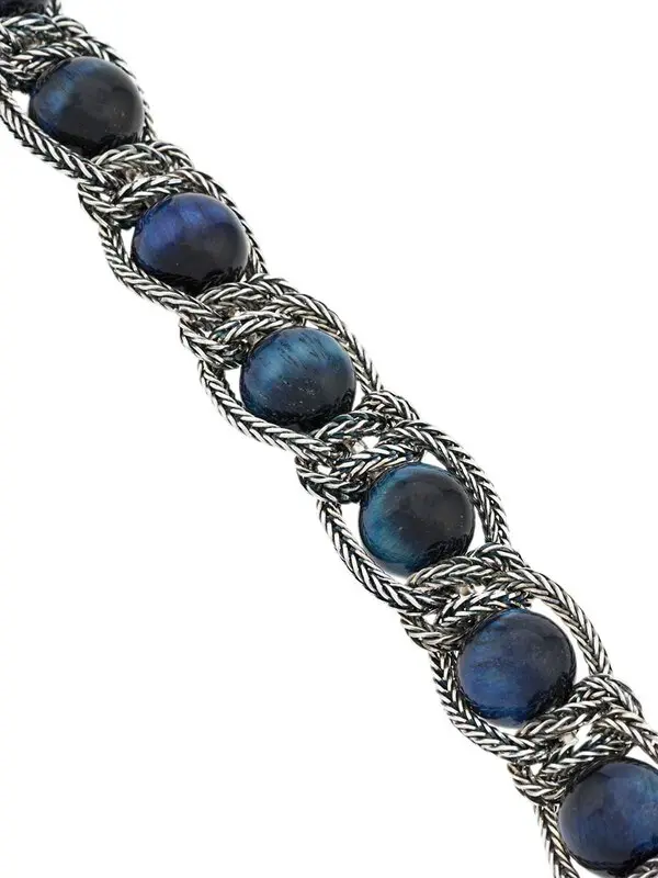 Emanuele Bicocchi Beaded Chain Bracelet - Blue
