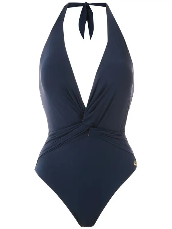 BRIGITTE Swimsuit With Twisted Detail - Blue