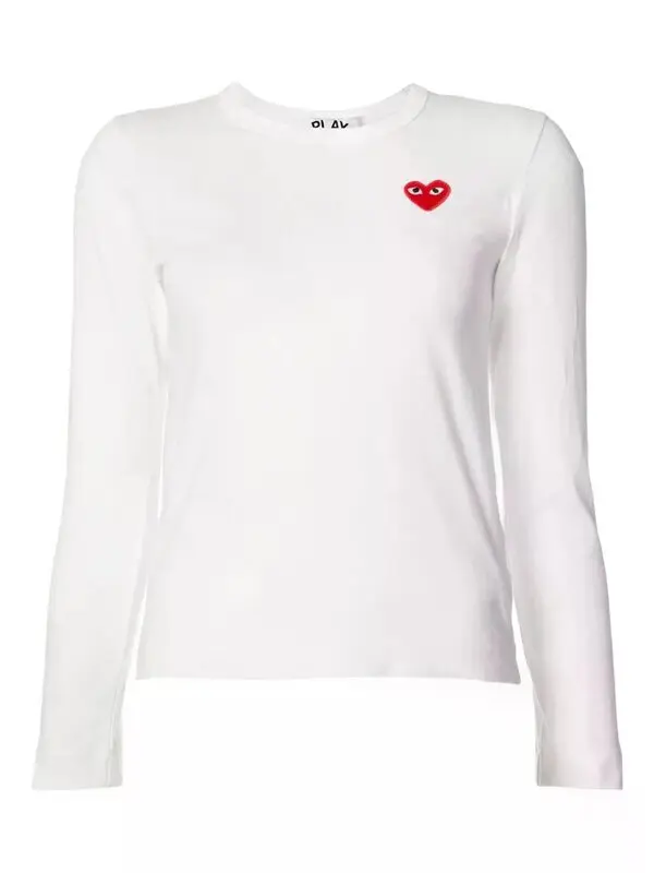 Play Comme Des Garcon Heart Logo T-shirt - White
