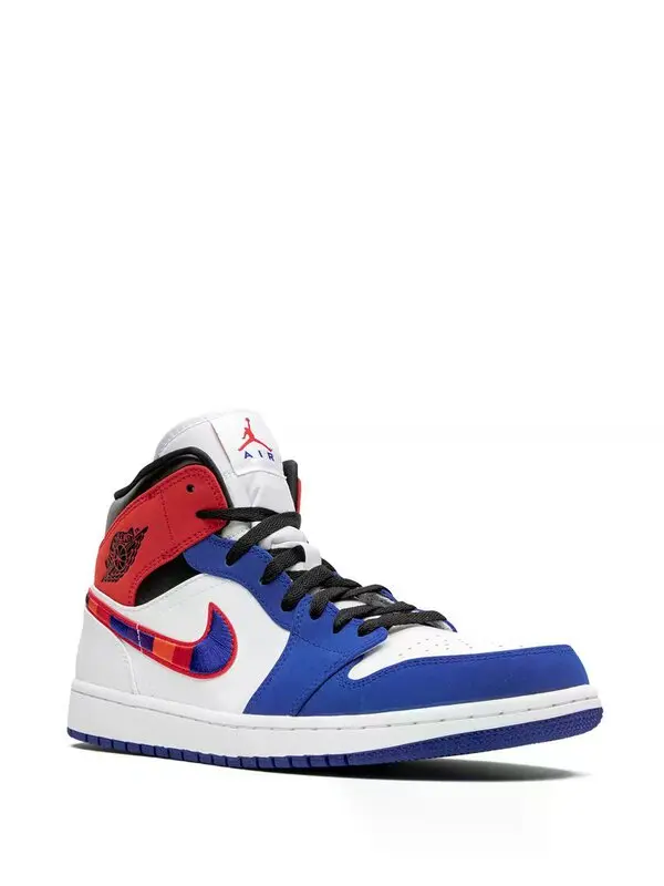 JORDAN 1 Mid Multicolor Swoosh Sneakers