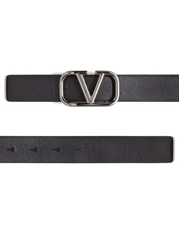 Valentino Garavani 30mm Vlogo Signature Leather Belt