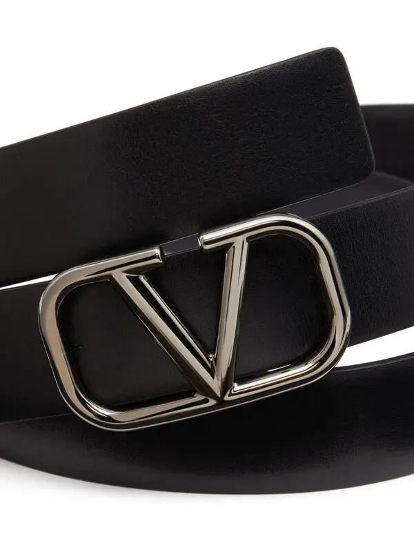 Valentino Garavani 30mm Vlogo Signature Leather Belt
