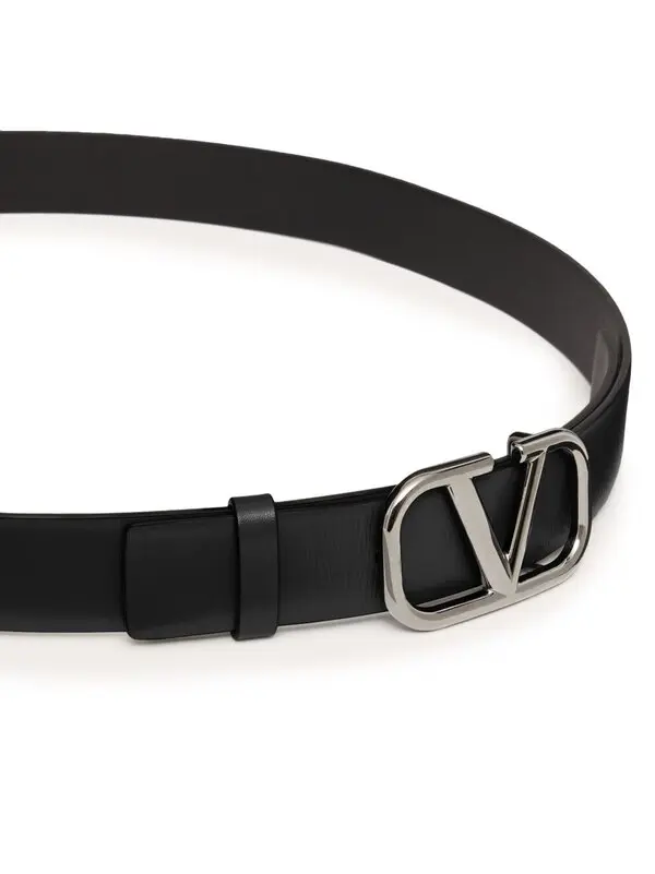 Valentino Garavani 30mm Vlogo Signature Leather Belt