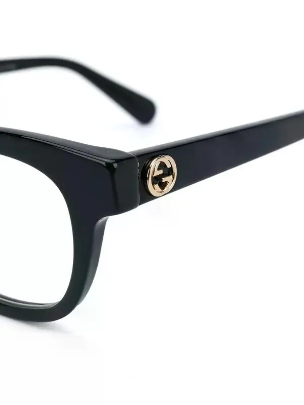 Gucci Bee Detail Rectangular-frame Glasses