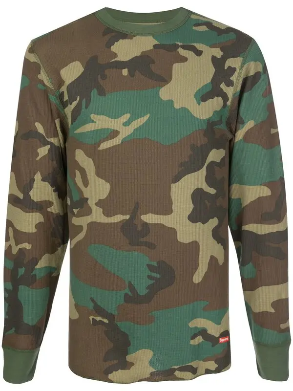 Supreme X Hanes Crew Neck Thermal Top - Green | Editorialist