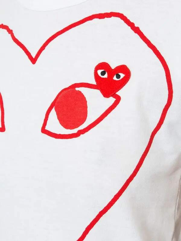 Play Comme Des Garcon Heart Print T-shirt