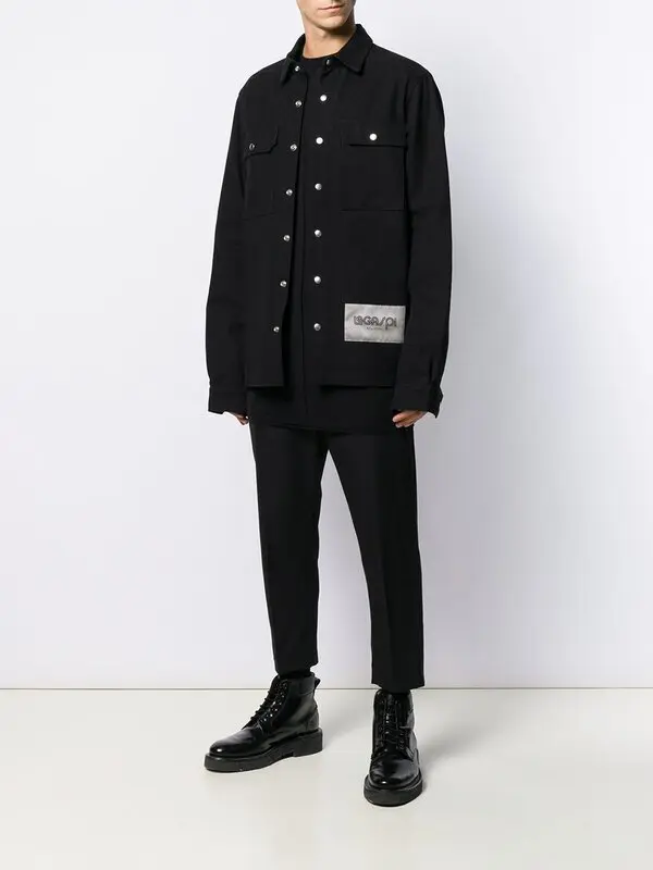 Rick Owens Logo Patch Shirt