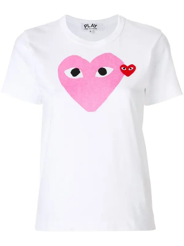 Play Comme Des Garcon Heart Logo T-shirt