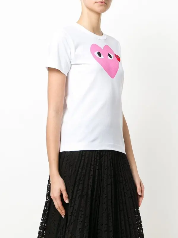 Play Comme Des Garcon Heart Logo T-shirt