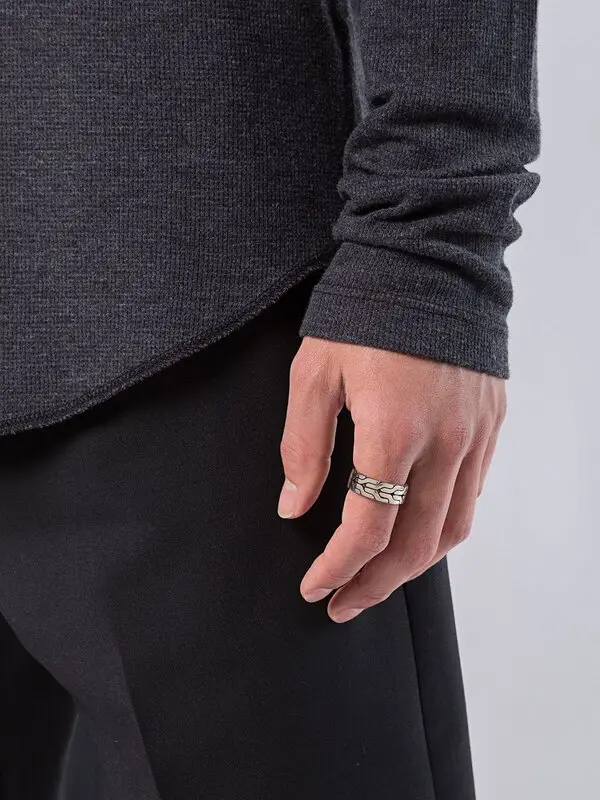 John Hardy Classic Chain Band Ring - Silver