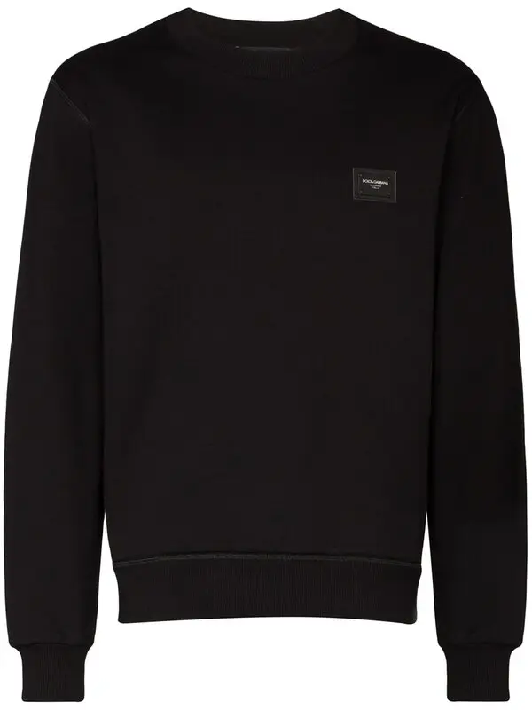 Dolce & Gabbana Cotton Logo Tag Sweatshirt