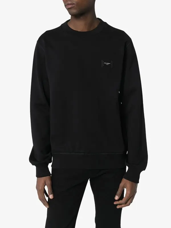 Dolce & Gabbana Cotton Logo Tag Sweatshirt