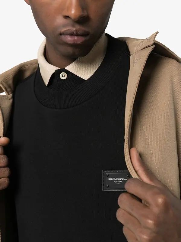 Dolce & Gabbana Cotton Logo Tag Sweatshirt