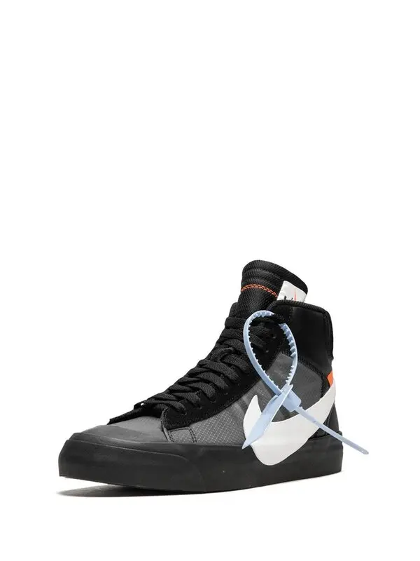 Nike X Off White The : Blazer Mid Grim Reaper Sneakers - Black