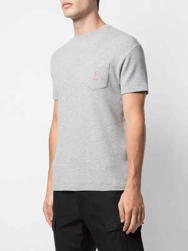 PALACE X Ralph Lauren Waffle Pocket Tee - Grey