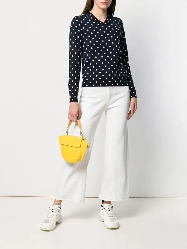 Play Comme Des Garcon Polka-dot Knit Sweater