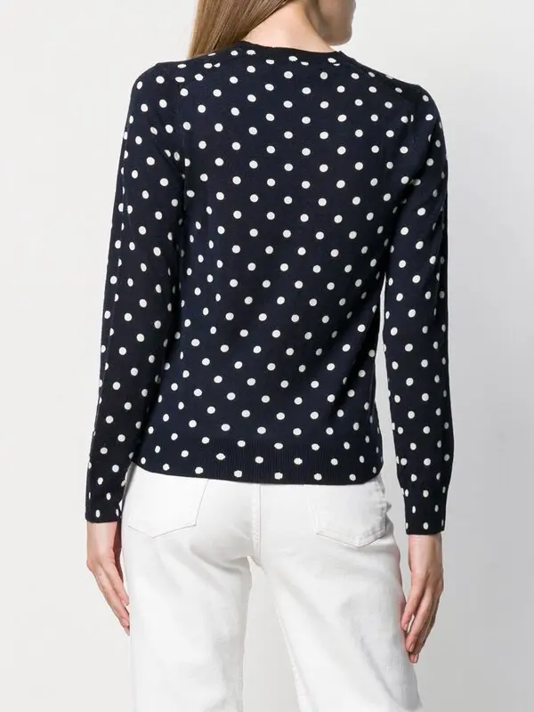 Play Comme Des Garcon Polka-dot Knit Sweater