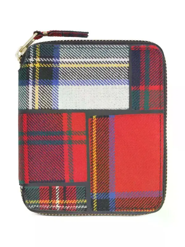 Comme Des Garçons Tartan Wallet - Red