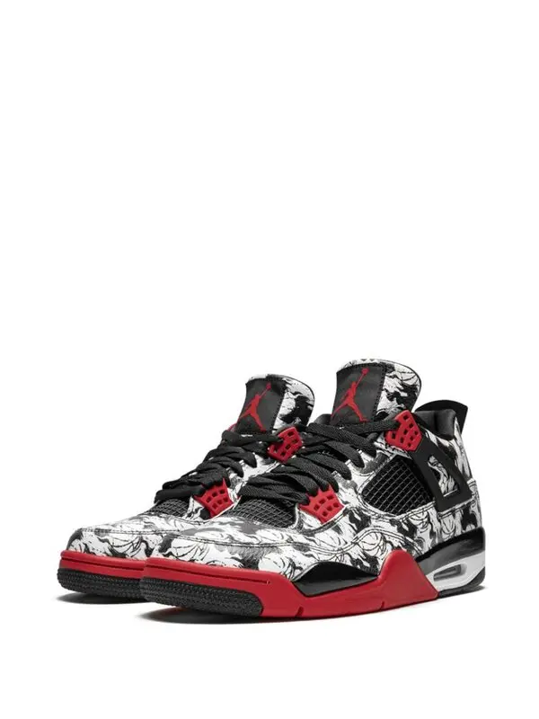 JORDAN Air 4 Retro Singles Day/tattoo Sneakers - Black