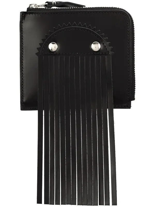 Comme Des Garçons Fringed Cardholder - Black
